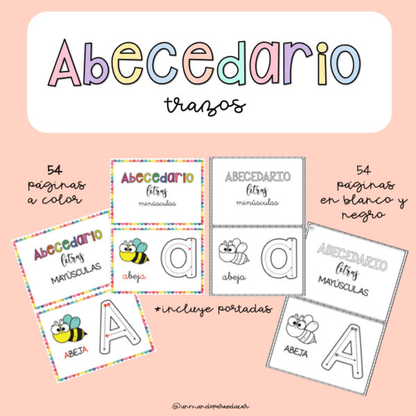 Trazo letras abecedario - Un mundo para educar