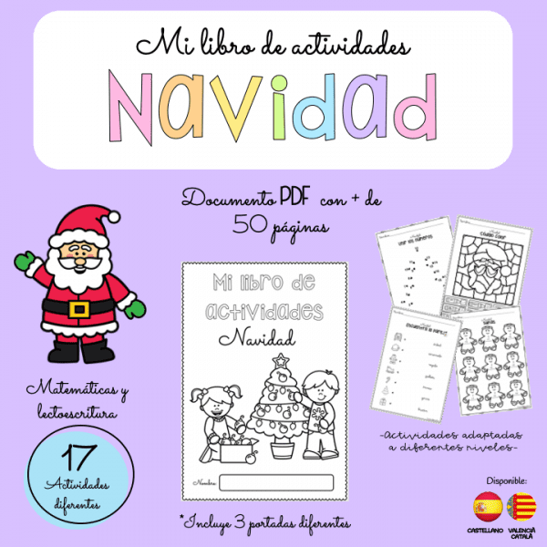 Mi libro de actividades-Navidad – Un mundo para educar