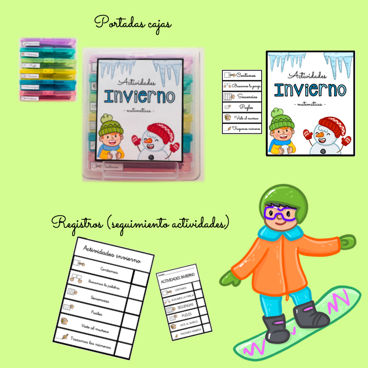 Actividades invierno – matemáticas - Un mundo para educar