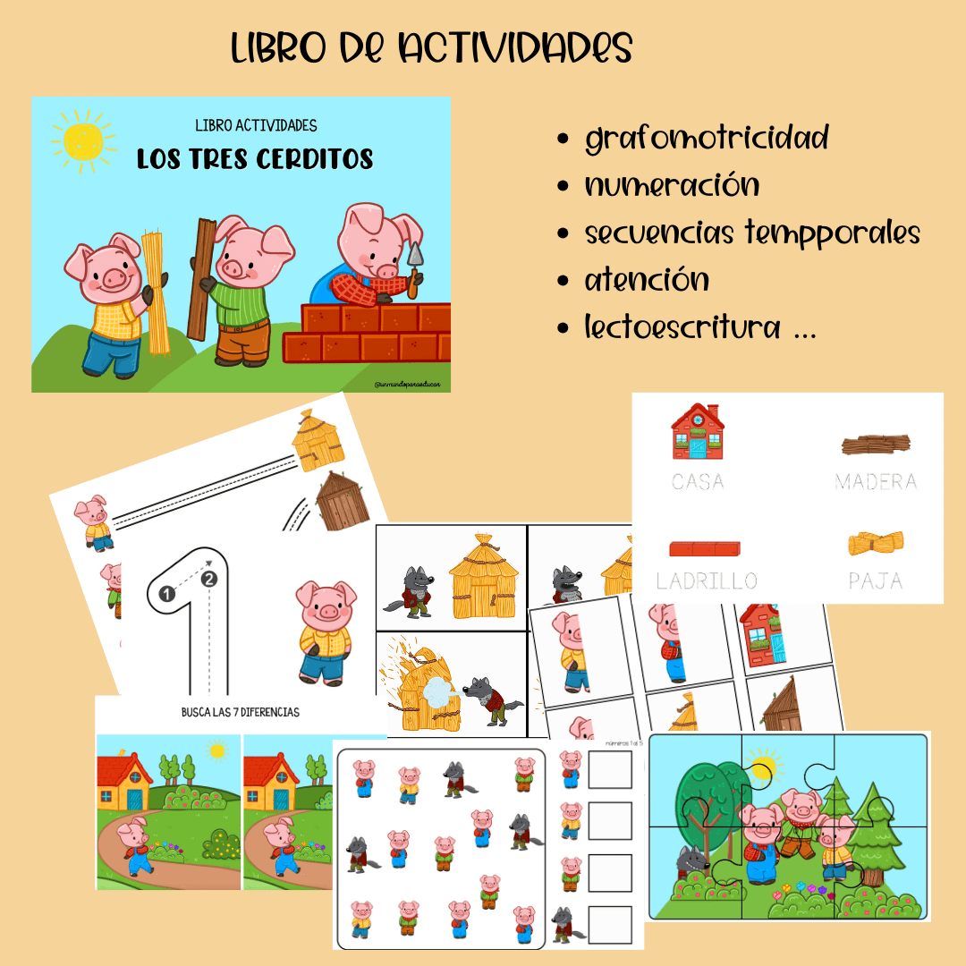 Cuento interactivo «Los tres cerditos» – Un mundo para educar