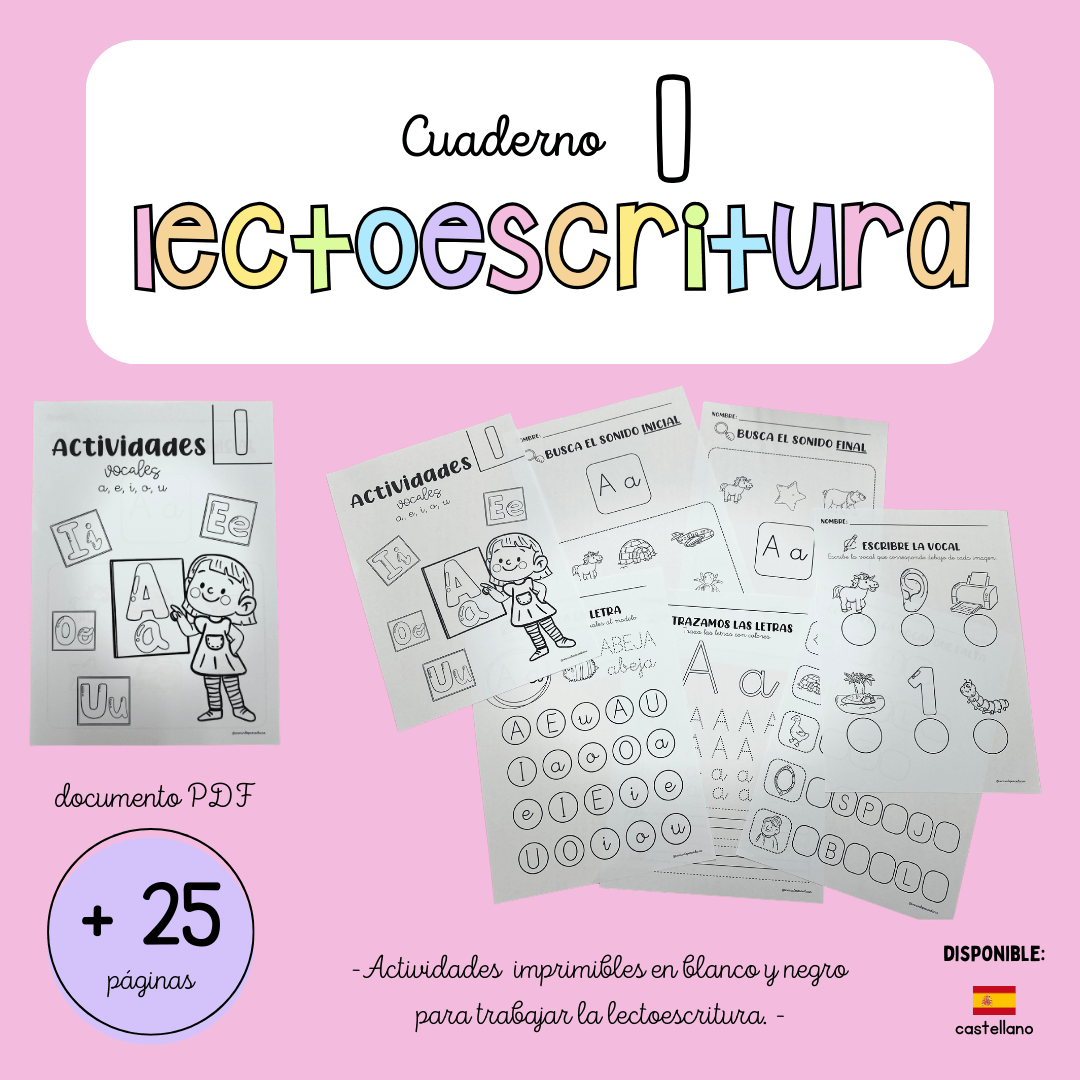 Cuaderno De Lectoescritura Lectoescritura Actividades De Letras